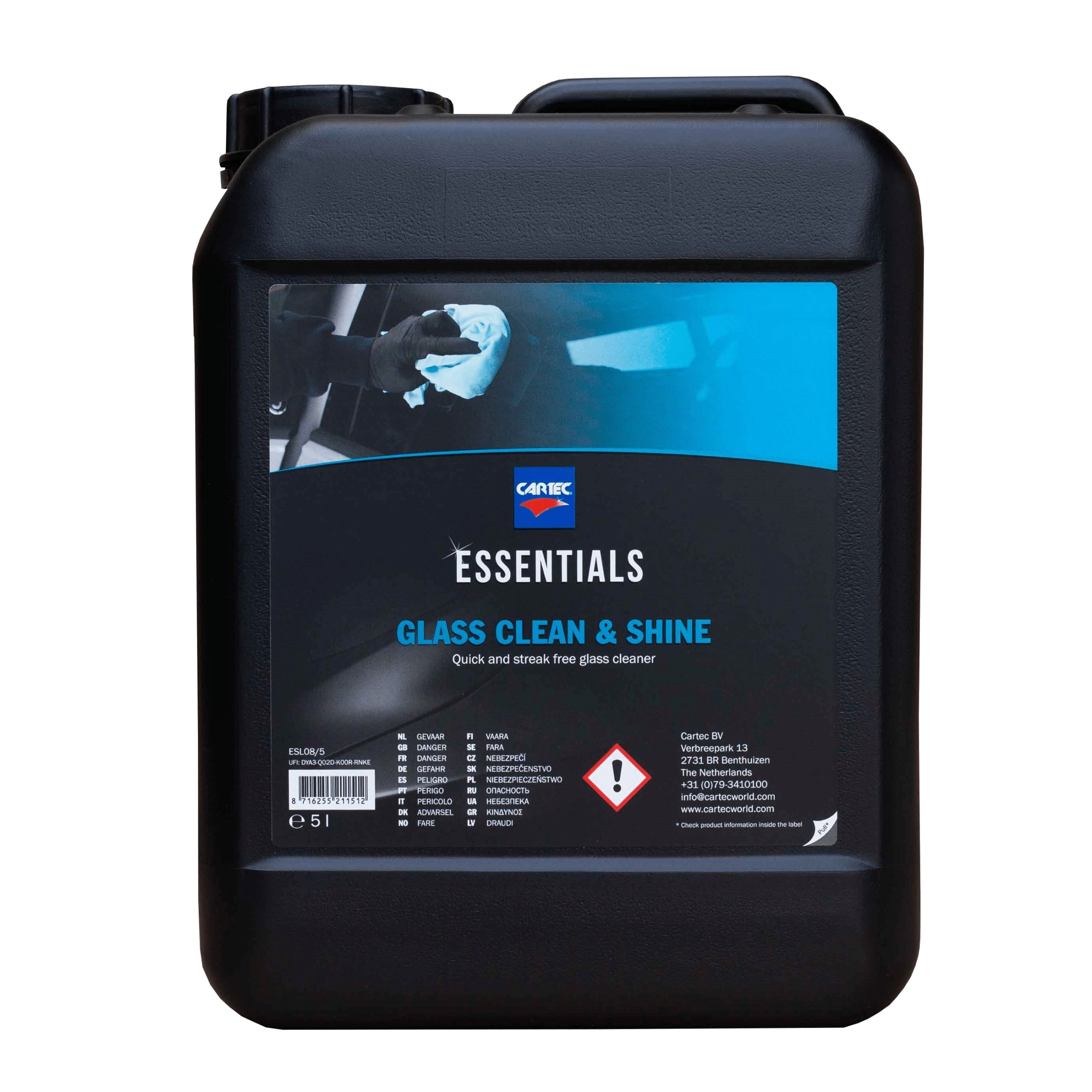 Glass Clean & Shine 5ltr - Cartec Finland Oy